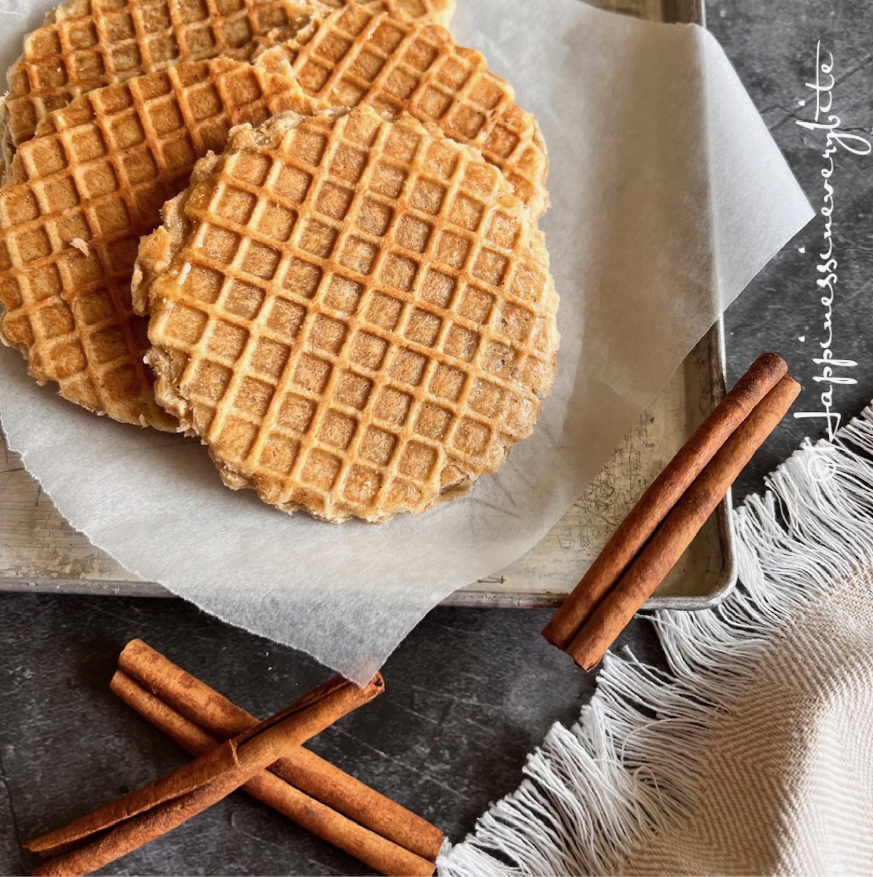 Stroopwaffels – Caramel filled waffels - Happinessineverybite